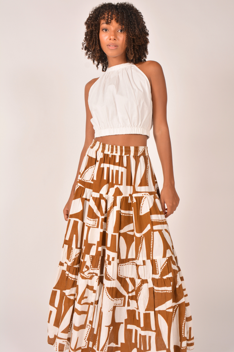 Eden Skirt Toureg Brown – ITAMI - OFFICIAL STORE